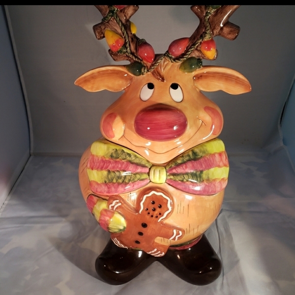 Holiday | Cookie Jar Rudolf Reindeer | Poshmark